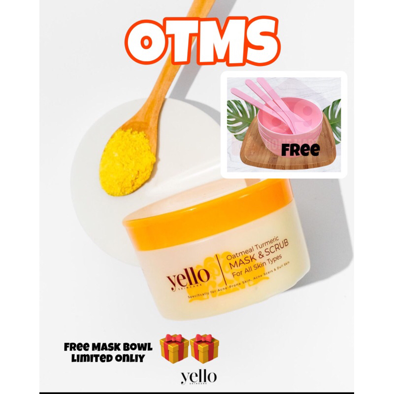Yello OTMS READY STOCK TUMERIC Mask Scrub !! Gift while stok last | Shopee Malaysia