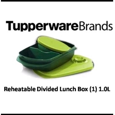 TUPPERWARE Reheatable Divided Lunch Box 1.0L (1pc) | Shopee Malaysia