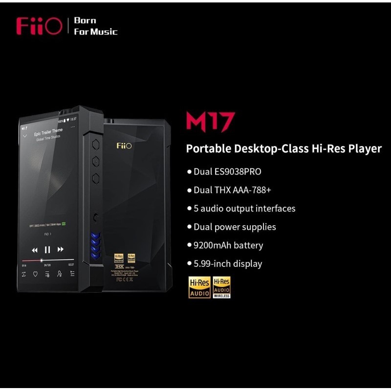 Fiio M17 Desktop Flagship Portable Music Player (PM Best Price) | Shopee Malaysia