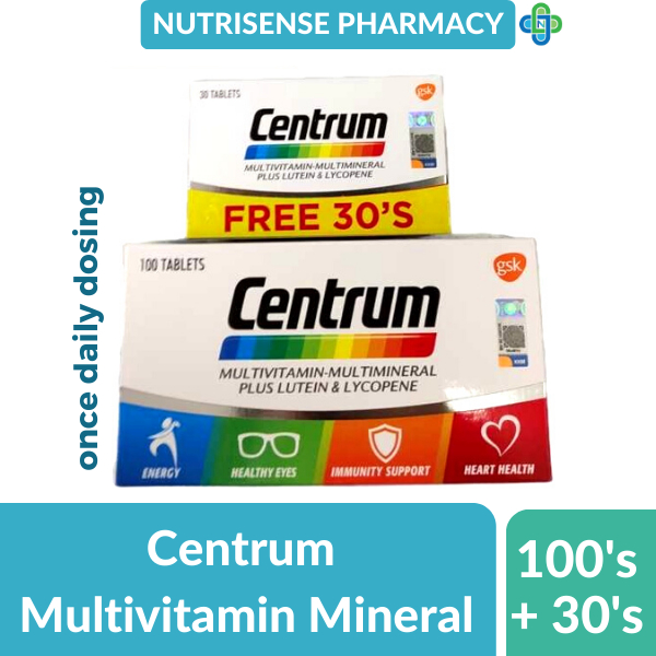 [Exp 02/2025] Centrum White Multivitamins + Minerals with Lutein ...