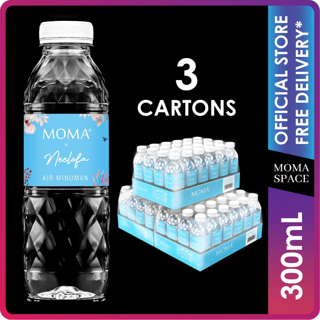 Buy 3 cartons MOMAwater 300mL (3 cartons x 24 bottles) - Pure Drinking ...