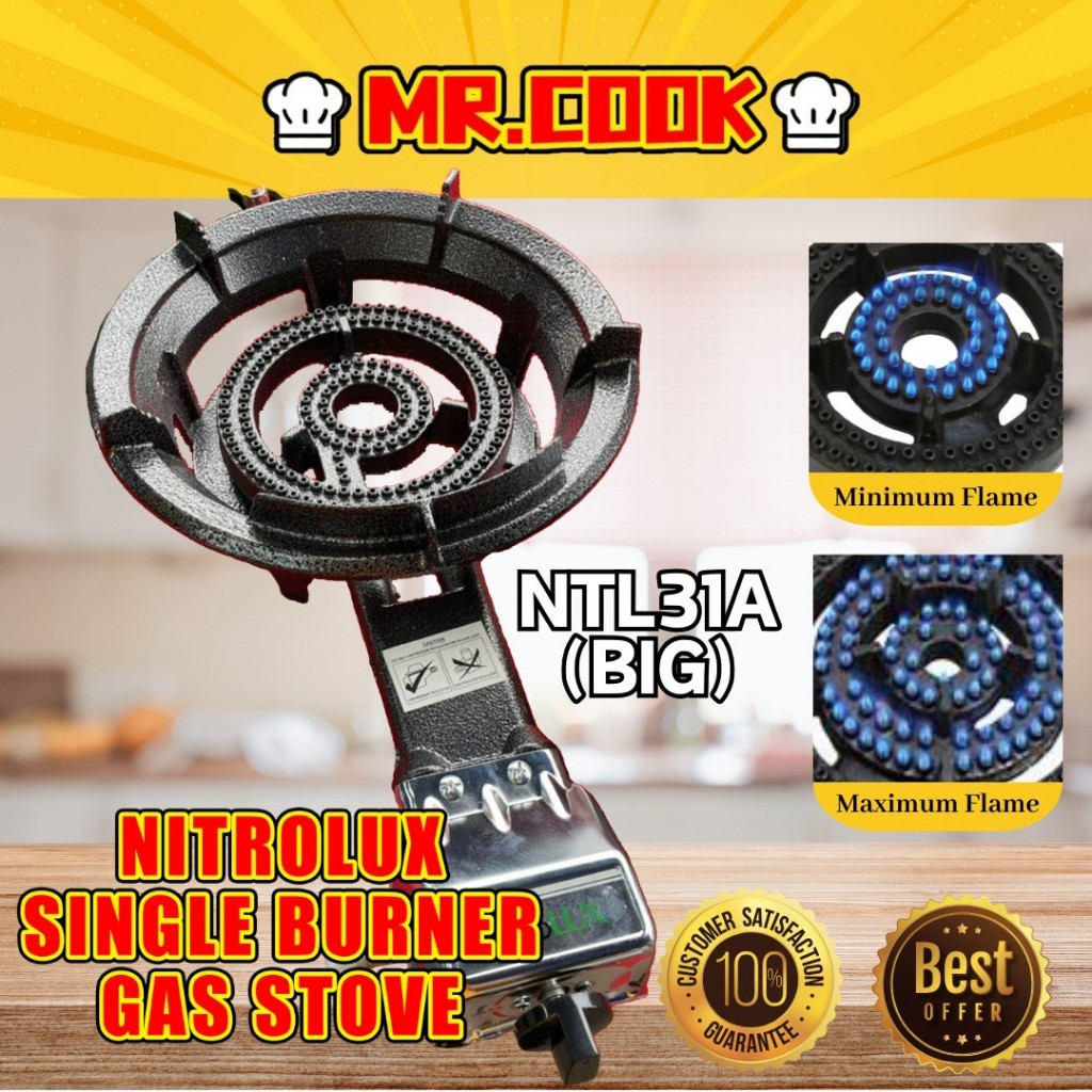 [MR.COOK]Auto Low Pressure Dapur Tungku Gas Dapur Auto Gas Stove Low Pressure Nitrolux C31A/C21A ...