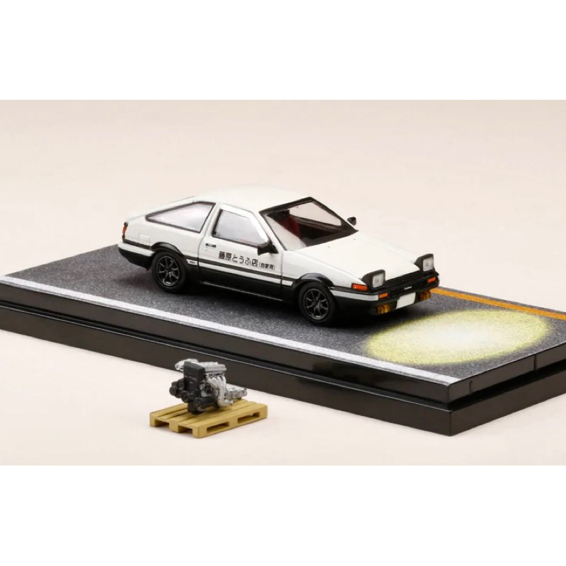 HOBBY JAPAN 1:64 Initial D Toyota Sprinter Trueno GT-Apex AE86 Open ...