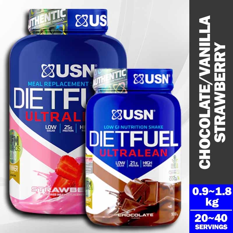 Diet Fuel Ultralean by USN 1.8kg High Protein Meal Replacement Shake ...