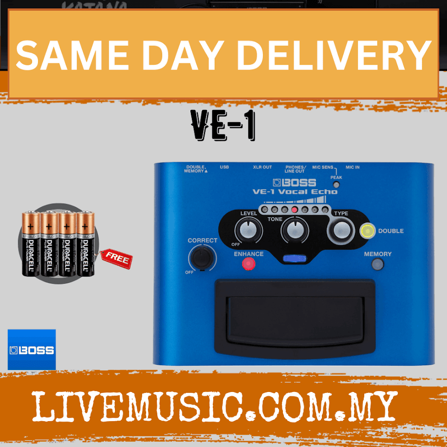 Boss VE-1 Vocal Echo Effect Pedal (VE1) | Shopee Malaysia