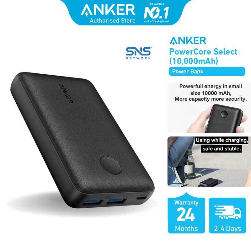 Anker PowerCore Select 10000 Power Bank High-Speed Charging (10000mAh) | Shopee Malaysia