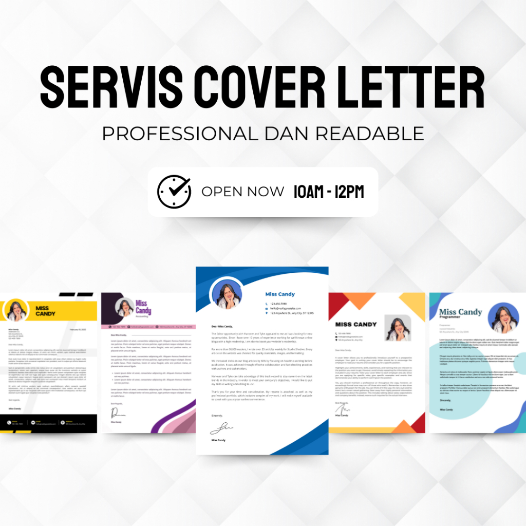 PROMO 」Servis Buat Cover Letter Murah | Professional Readable Cover ...