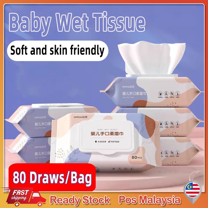 Baby Wipes Tissue Non Alcohol Baby Wet Tissue / Tisu Basah Baby ...