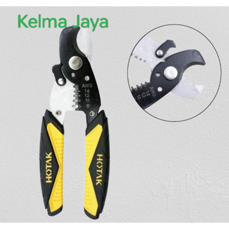 💥READY STOCK!!!💥 HOTAK PRO TOOLS COAX WIRE STRIPPER AND CUTTER PLIERS 6 ...