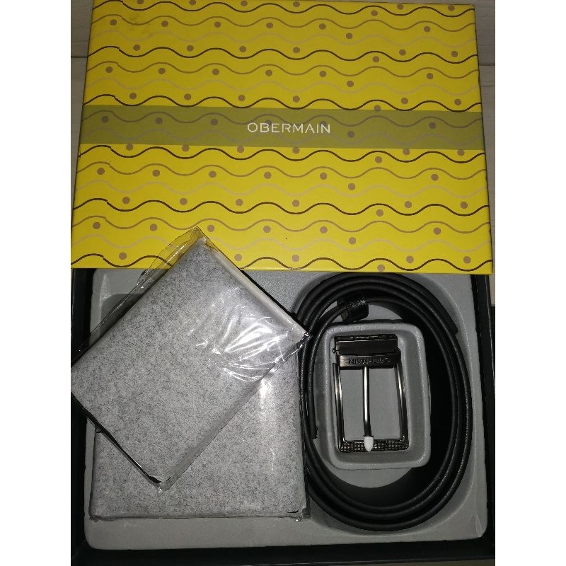 [GIFT SET AUTHENTIC] Obermain Genuine Leather Gift Set (2024) | Shopee ...