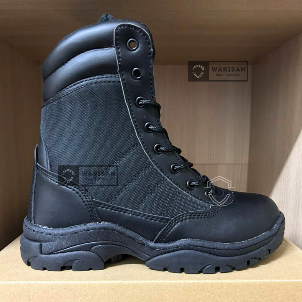 TAPAK JAHIT Kasut Operasi PDRM 8 Inci Taktikal Boots Hiking Boot ...