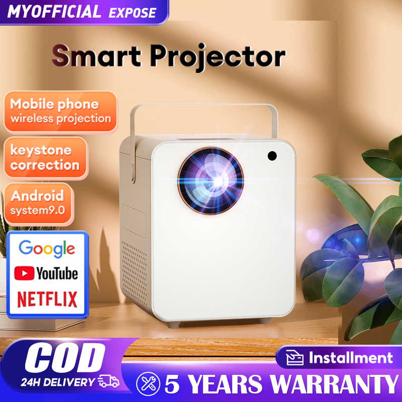 Smart Projector portable projector built-in Netflix YouTube speaker Wi ...