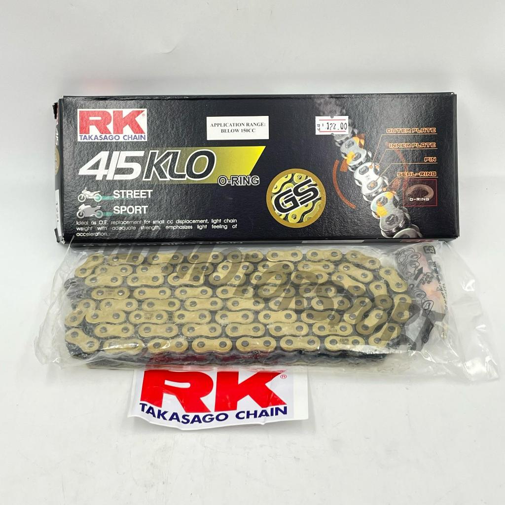 RK Chain GS 415 KLO x 122L O RING Gold Chain Racing | Shopee Malaysia