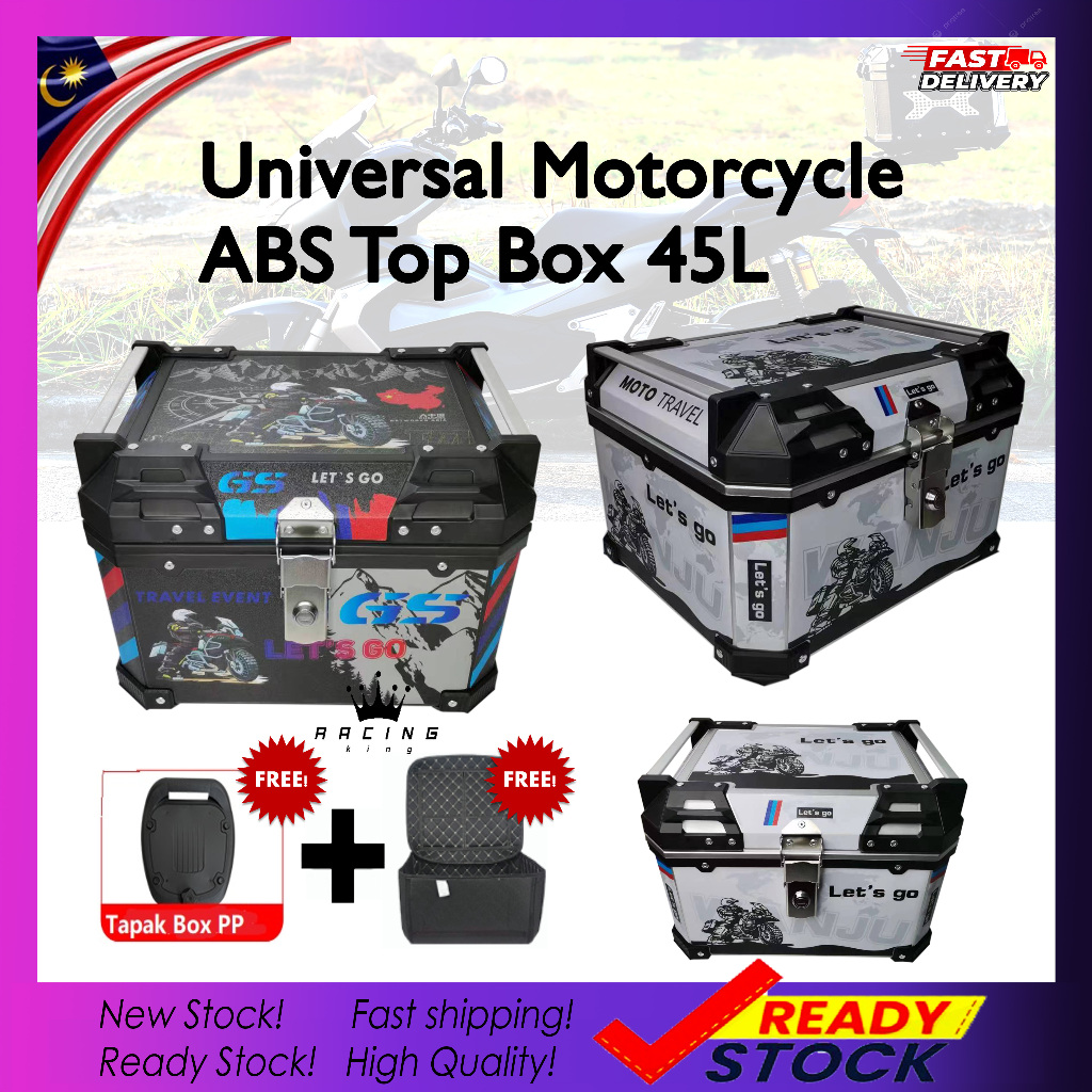 45L Motorcycle Box Comfortable waterproof Suitable for Top Box ...
