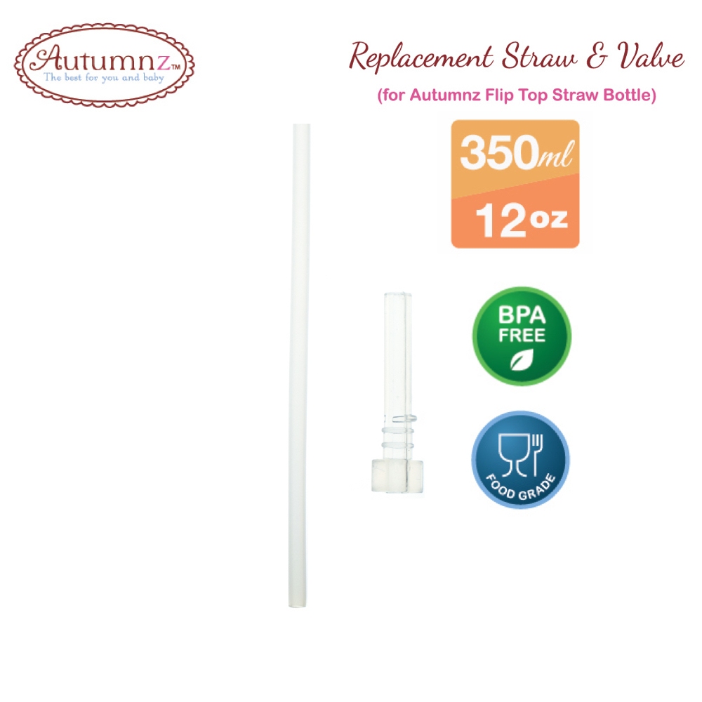 Autumnz Replacement Straw & Valve (For Autumnz Flip Top Straw Bottle ...