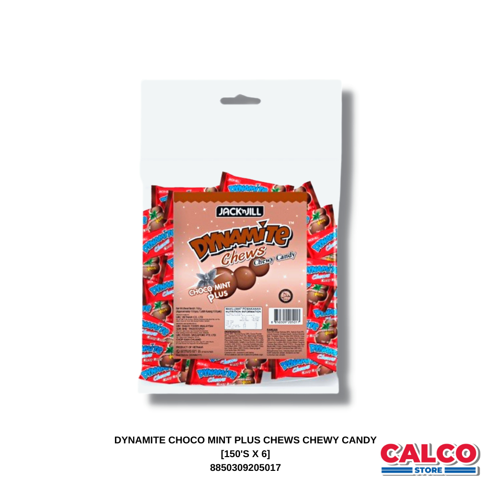5g x 150pcs Dynamite Choco Mint Plus Chews Chewy Candy Halal | Shopee ...