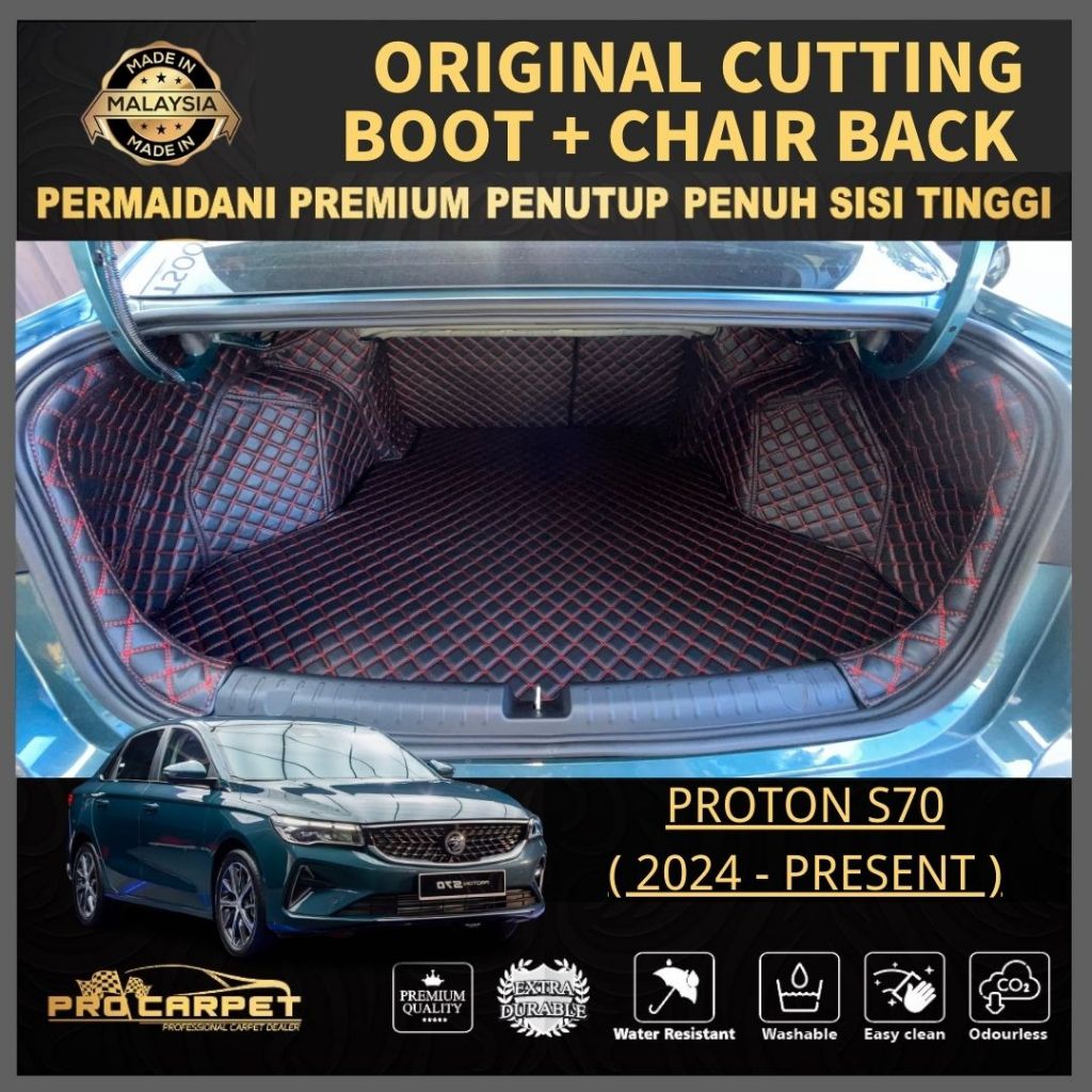 PROTON S70 ( 2024 - PRESENT ) CAR ACCESSORIES REAR BOOT TRAY TRUNK ...