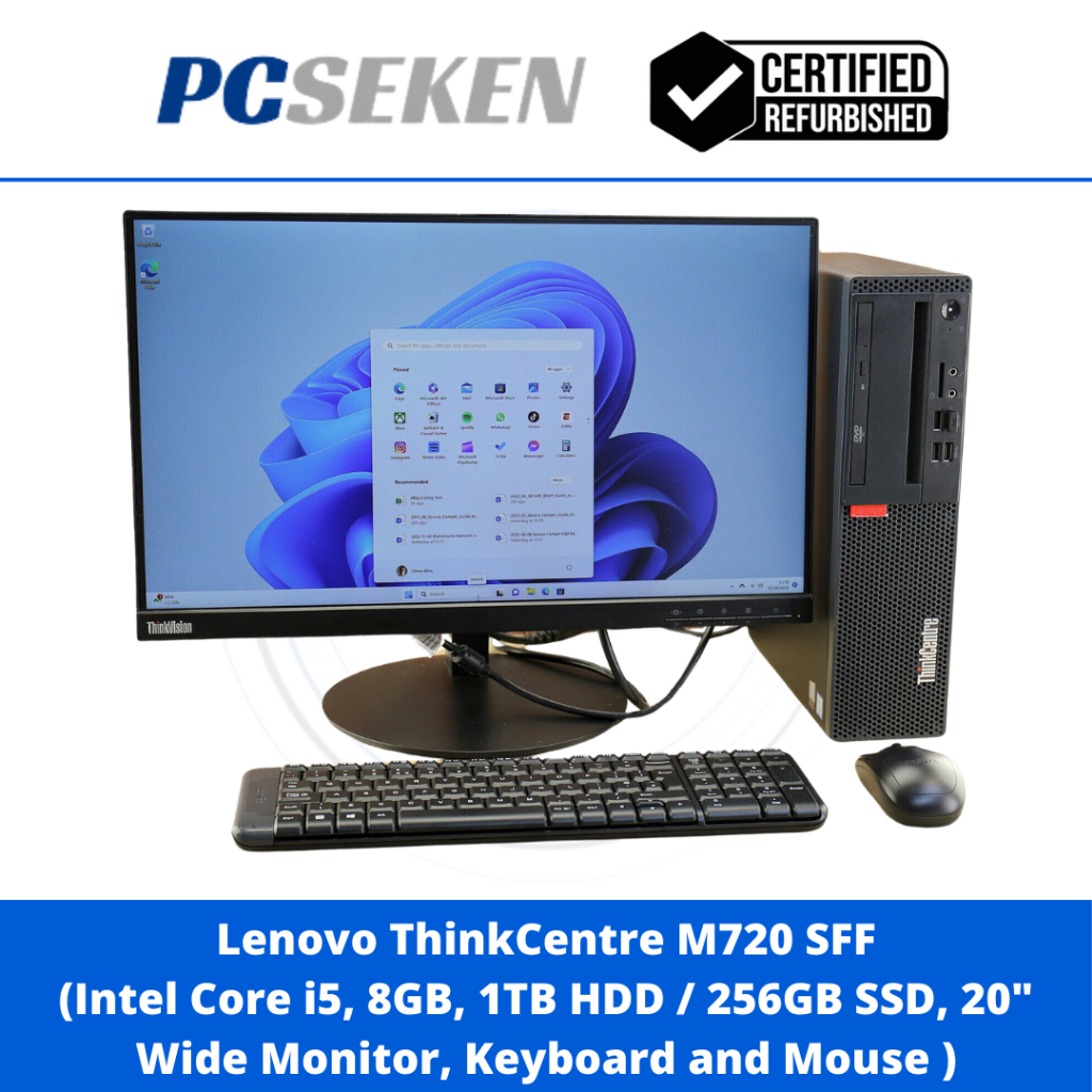 [Refurbished Grade A] Lenovo ThinkCentre Edge 73 E73 M720 SFF Business Desktop CPU | Shopee Malaysia