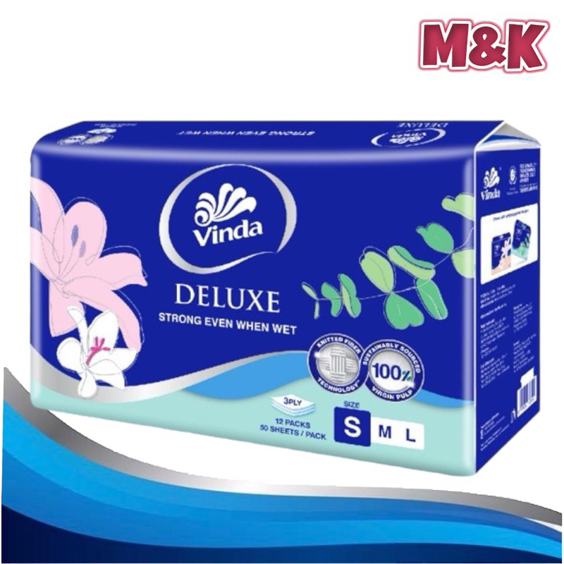 Vinda Deluxe 3Ply Facial Tissues 50’s X 12 Packs | Shopee Malaysia