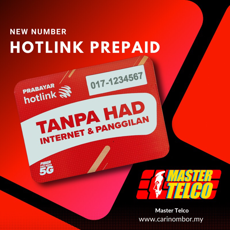Hotlink Prepaid 5G UNLIMITED New Number Maxis Prepaid Hotlink Simcard ...