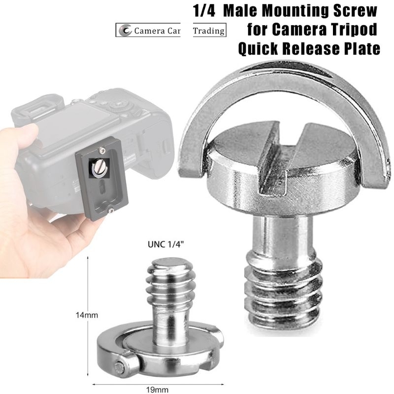 Quick Release Screw 1/4" with D-Ring | Shopee Malaysia
