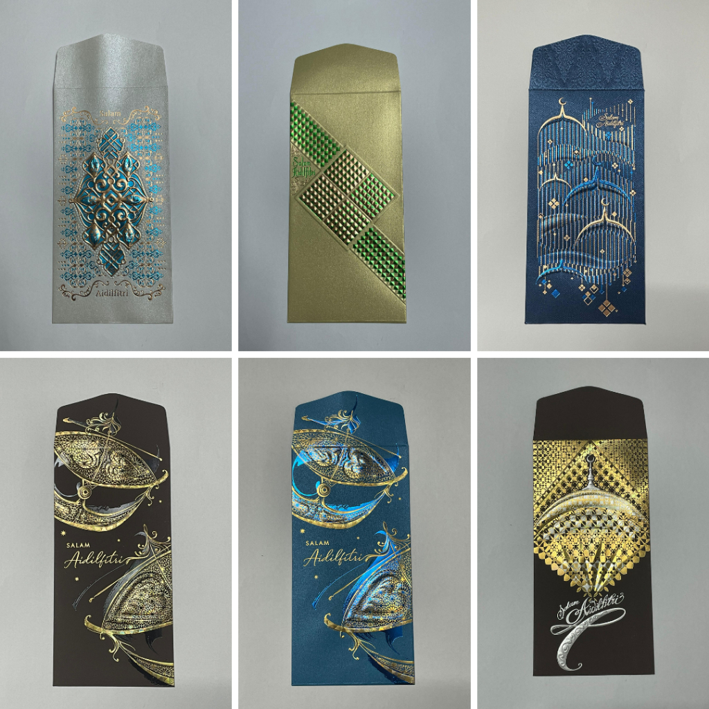 5pcs 3D Embossed Printing / Sampul Duit Raya Premium 2024 / Angpau ...