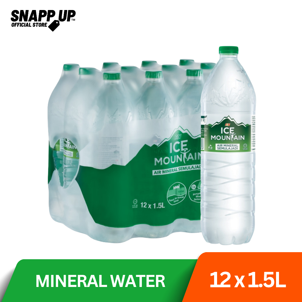 Ice Mountain Natural Mineral Water 1.5L x 12 | Shopee Malaysia
