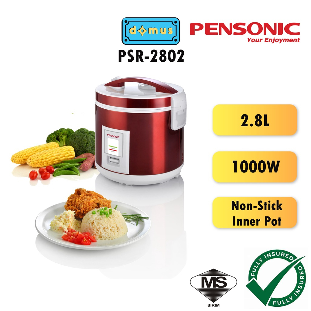 Pensonic Jar Rice Cooker With Food Steamer Tray Periuk Nasi Elektrik ...