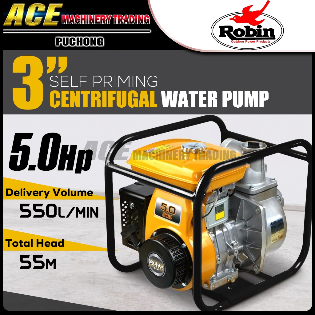 [ ROBIN ] 5HP EY20D Engine (2 Inch)/(3 Inch) Self Priming Centrifugal Water Pump | Shopee Malaysia