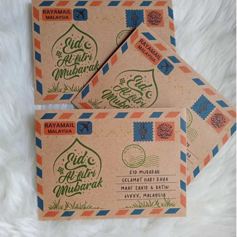 10 PCS PER PACK MINI SAMPUL RAYA [RAYA MAIL] | Shopee Malaysia