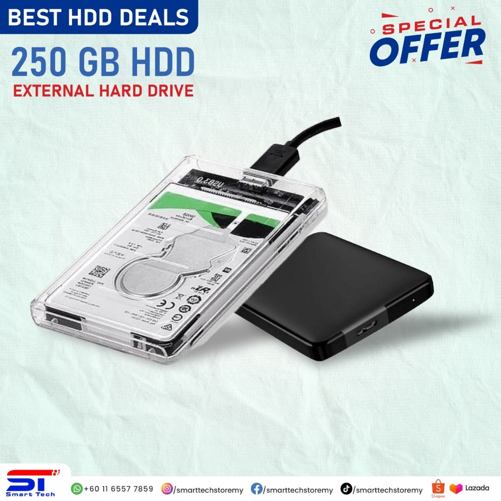 Laptops SATA 250GB Hard Disk Drive Hdd 100% Tested With External Hard ...