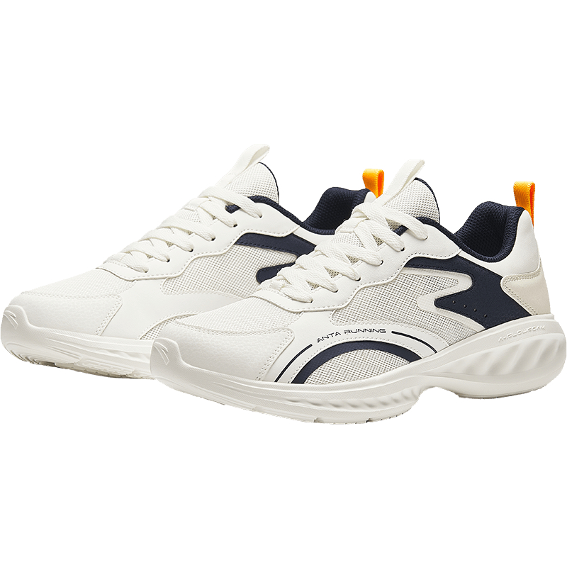 ANTA Men Basic Running Shoes 9124A5525-1 Ivory White/Deep Blue Black (Kasut Larian) | Shopee ...