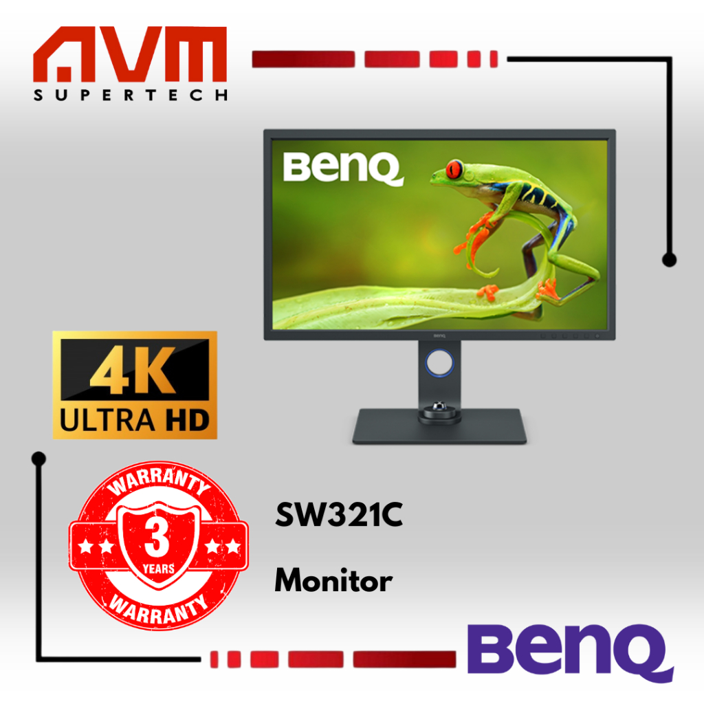 AVM BENQ SW321C 32 inch 3840x2160 4K UHD 60Hz Photo and Video Editing ...