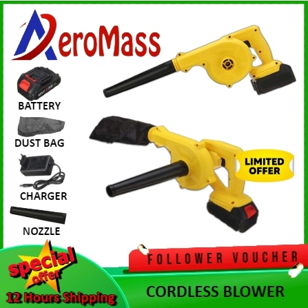 AeroMass Electric Cordless Blower Versatile Battery-Powered Vacuum ...