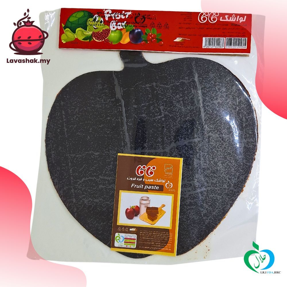 FaFa Apple + Qaraqorut Paste Lavashak | 60-80g | Apple-Shaped Fruit Bar ...