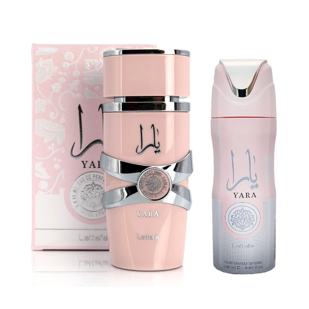 100% Original, (2 in 1 Set) Yara Perfum by YARA LATTAFA 100 ml + Yara ...