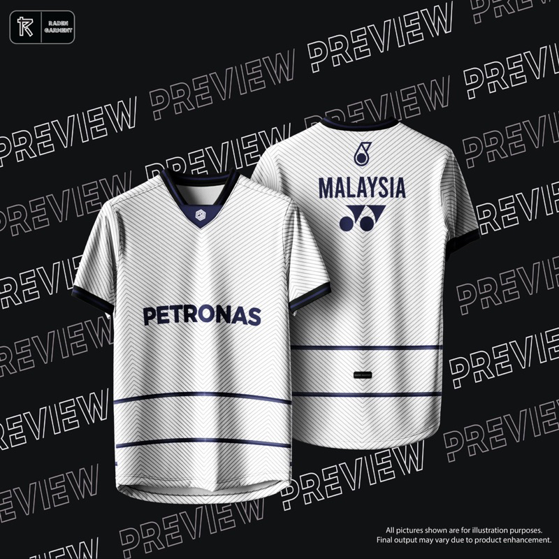 NFL JERSEY LYCRA 280GSM (PETRONAS) (Designed by Raden Garment) | Shopee ...