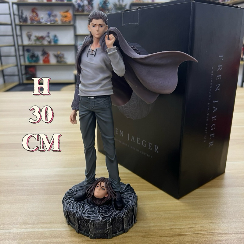 🔥Hot🔥 Attack On Titan AOT Anime Action Figure Copy Resin 30CM Eren ...