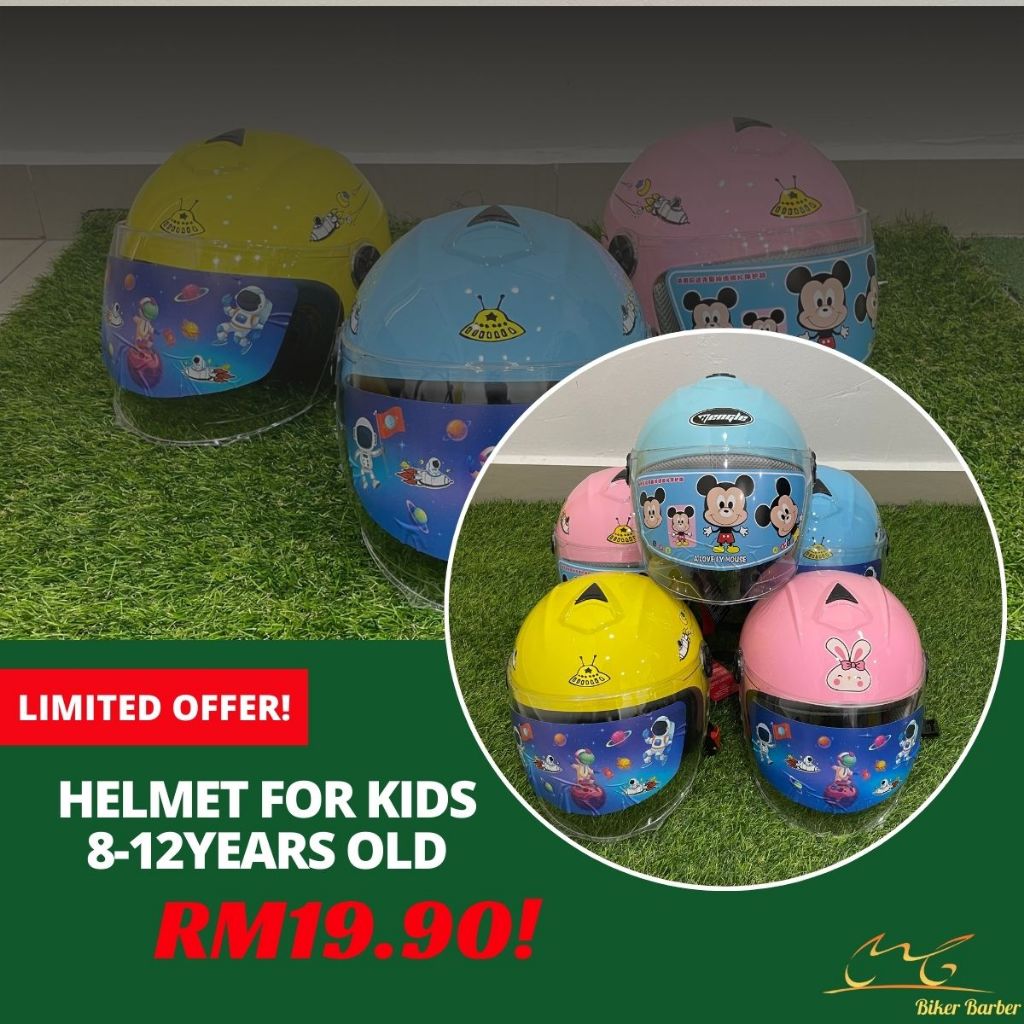 Helmet Budak Topi Keledar Kanak Kanak Helmet Motorcycle Children ...