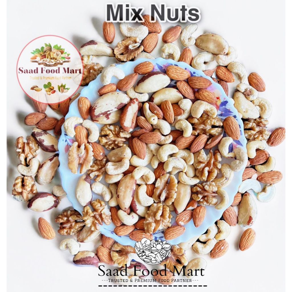 Daily Healthy Mix Nuts Raw & Roasted 250gm/500gm/1kg | Shopee Malaysia