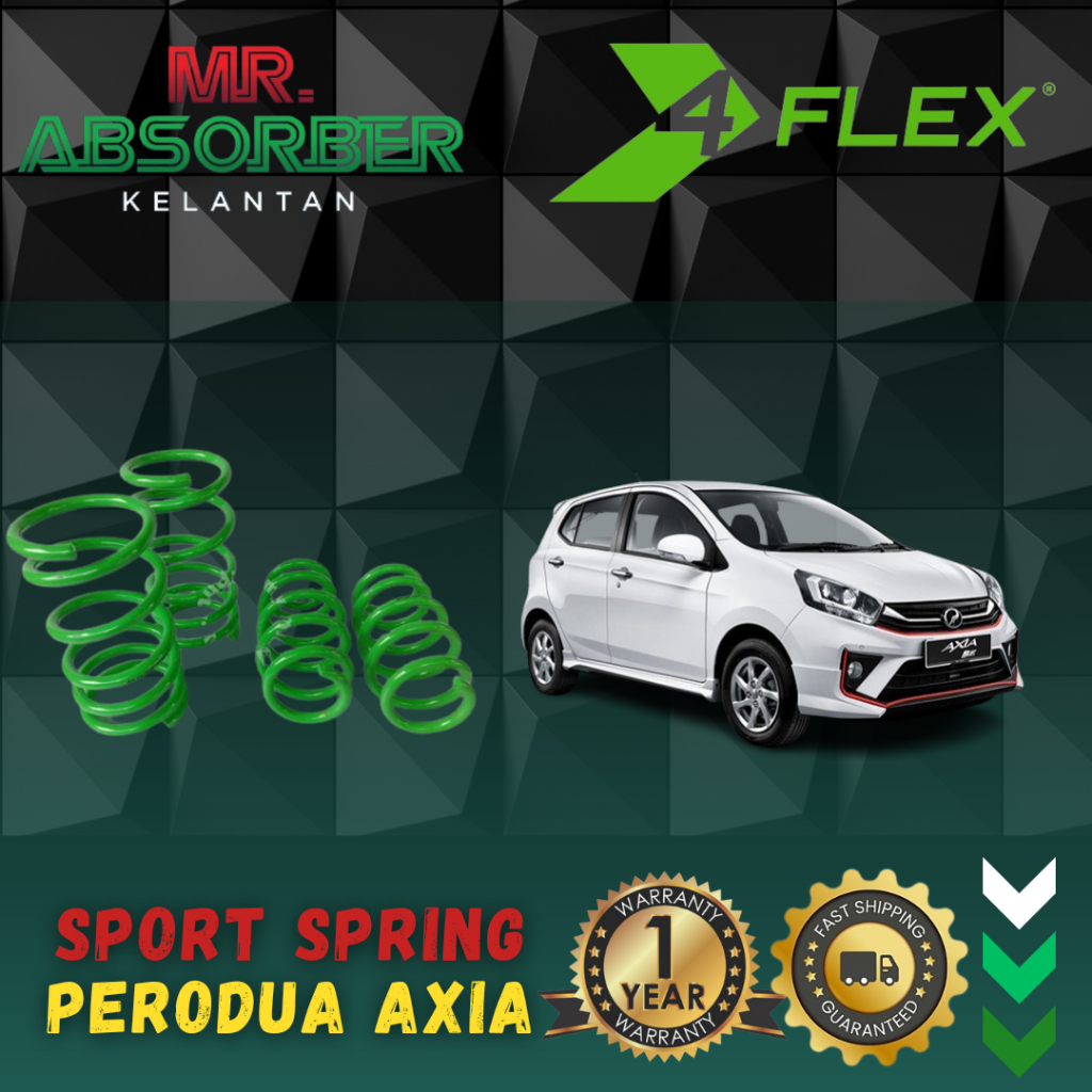 Spring 4Flex /Absorber pro expert heavy duty Perodua Bezza/Perodua Axia ...