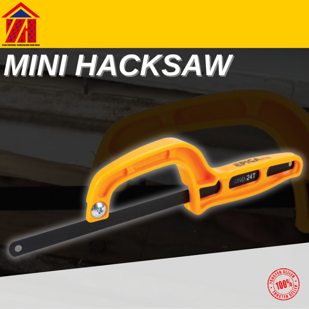 L MALL Mini Hacksaw Frame 24T With Plastic Handle/ Gergaji Besi/ Gegaji Paip | Shopee Malaysia