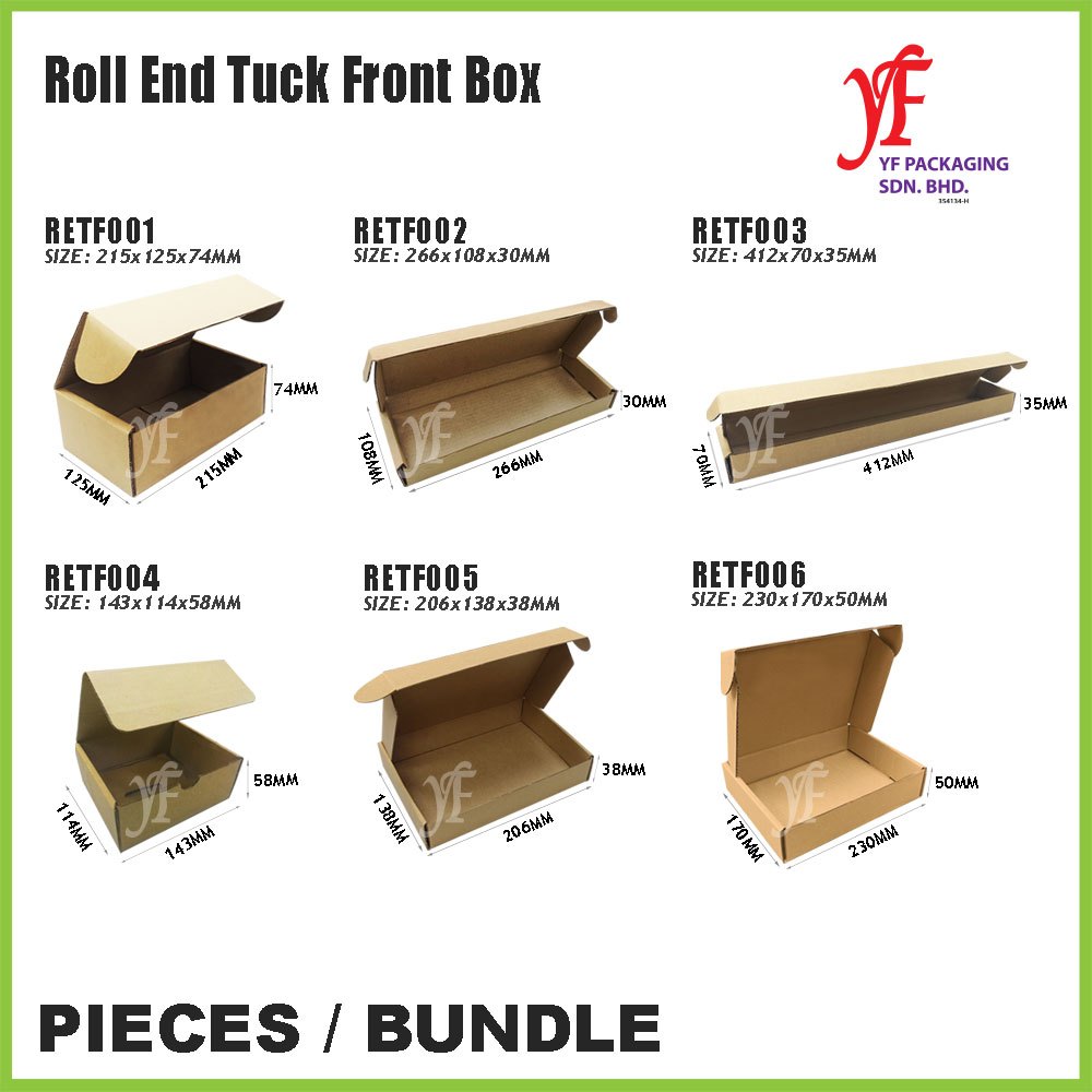 Roll End Tuck Front Box / Small and Big / Carton Box/ Gift Box - Custom ...