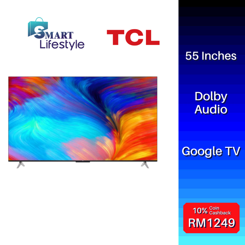 TCL 55 inch Google TV 4K UHD HDR10 55P636 | Shopee Malaysia
