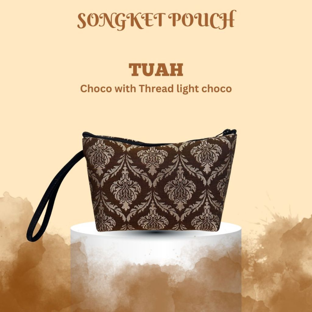 Songket Premium Pouch Purse Wristlet Bag cenderahati Tourist Souvenir ...