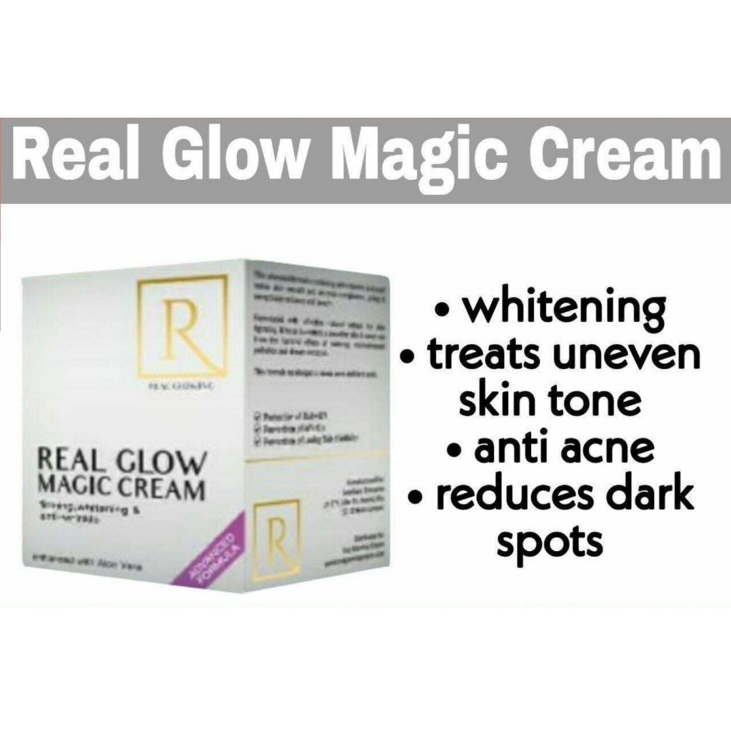 REAL GLOW MAGIC CREAM 50G BEST ADVANCED FORMULA PURPLE BOX | Shopee ...