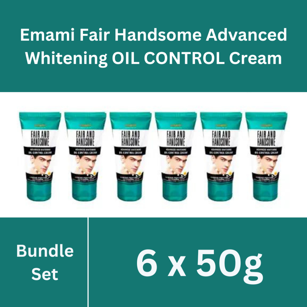 BUNDLE OF 6 - Emami Fair Handsome Advanced Whitening OIL CONTROL Cream (6 x 50g) | Shopee Malaysia