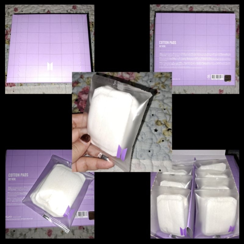 BTS [official merch] - Logo Cotton Pad (Ready Stock) | Shopee Malaysia