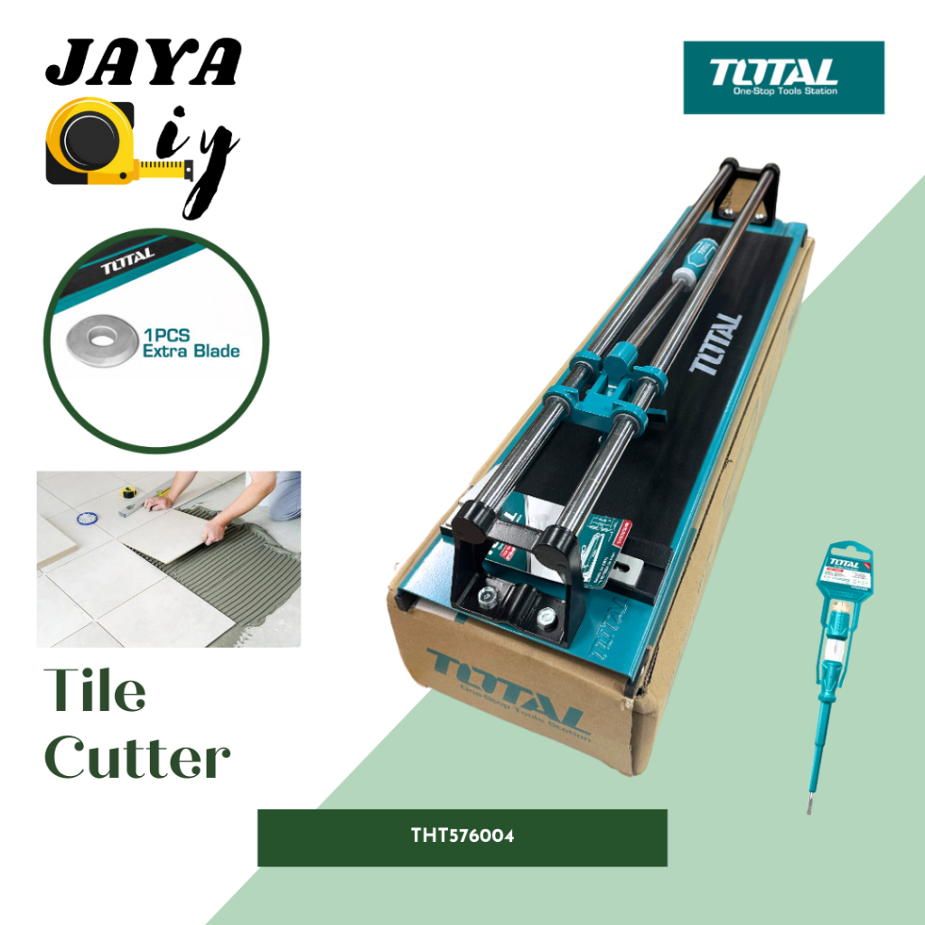 TOTAL - TILE CUTTER 600MM 800MM - THT576004 / HEAVY DUTY SINGLE RAIL ...