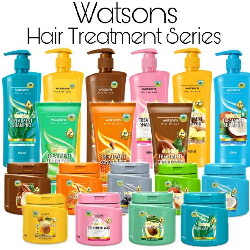 Watson Treatment Hair Shampoo | Wax | Syampu Rawatan Rambut Gugur Anti ...